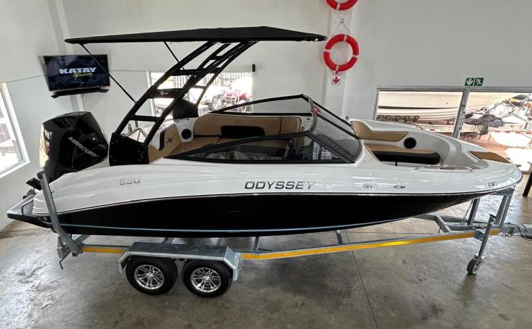 New 2026 Odyssey 650 Powered by the 250hp V8 Mercury 4-Stroke Outboard ...