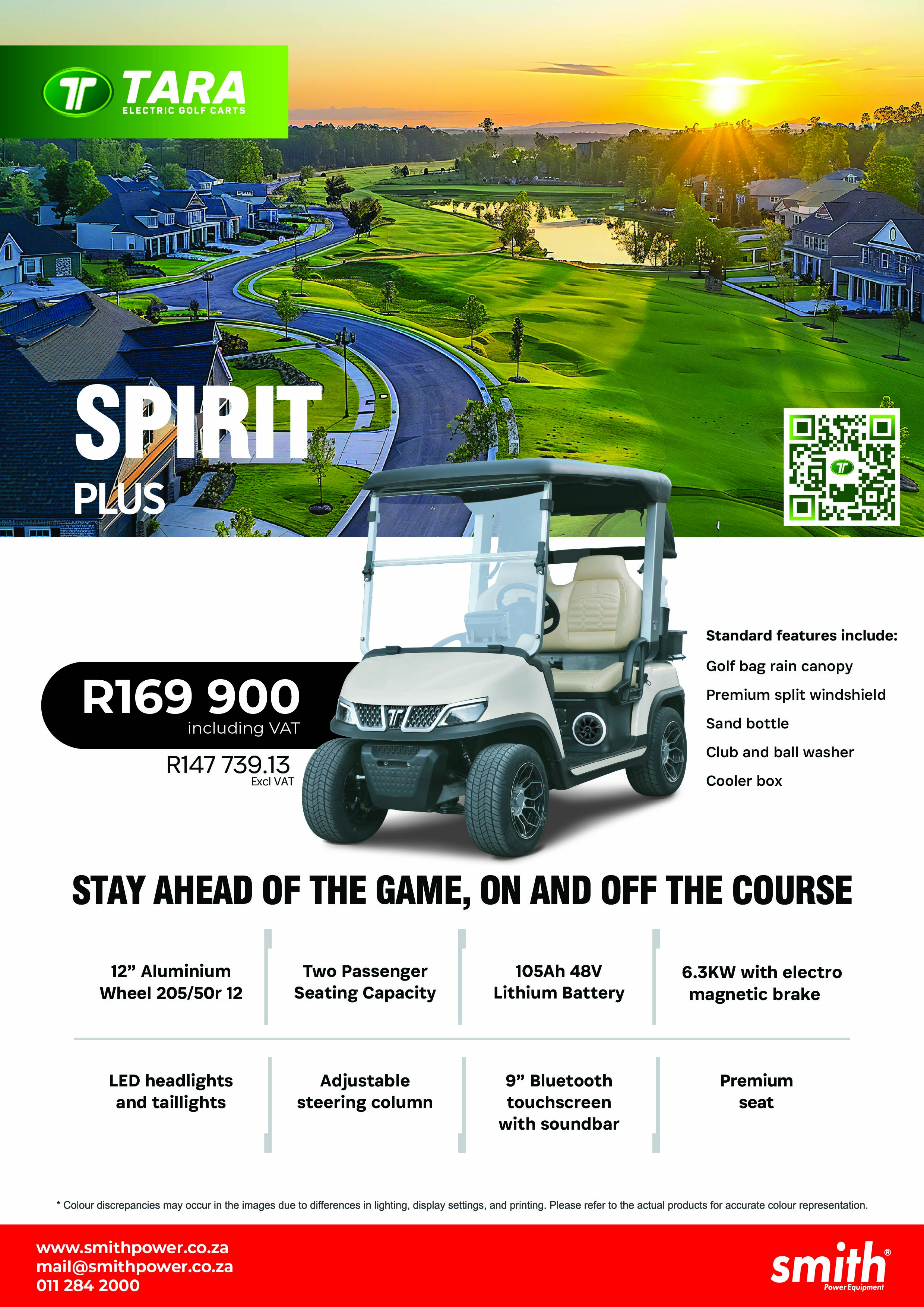 TARA SPIRIT PLUS- 2 Seater Electric Golf Cart – Katay Racing ...